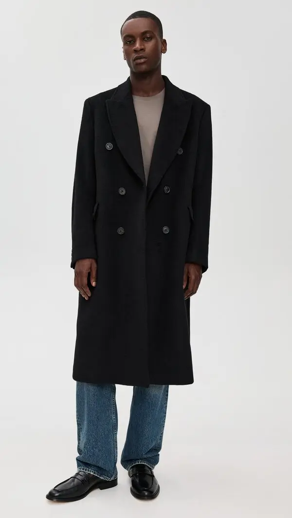 ジャケット・アウター our legacy whale coat / black / 48 Our Legacy - Whale Coat Black Hairy Wool